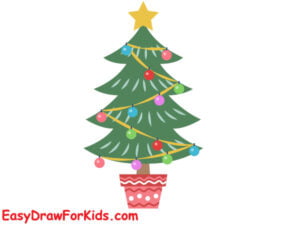 How To Draw A Christmas Tree - 5 Ways (With Pictures)