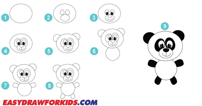 How To Draw A Panda - 5 Ways (With Pictures)
