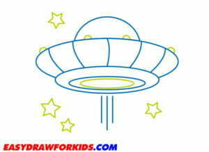 How To Draw A UFO - 4 Ways (With Pictures)