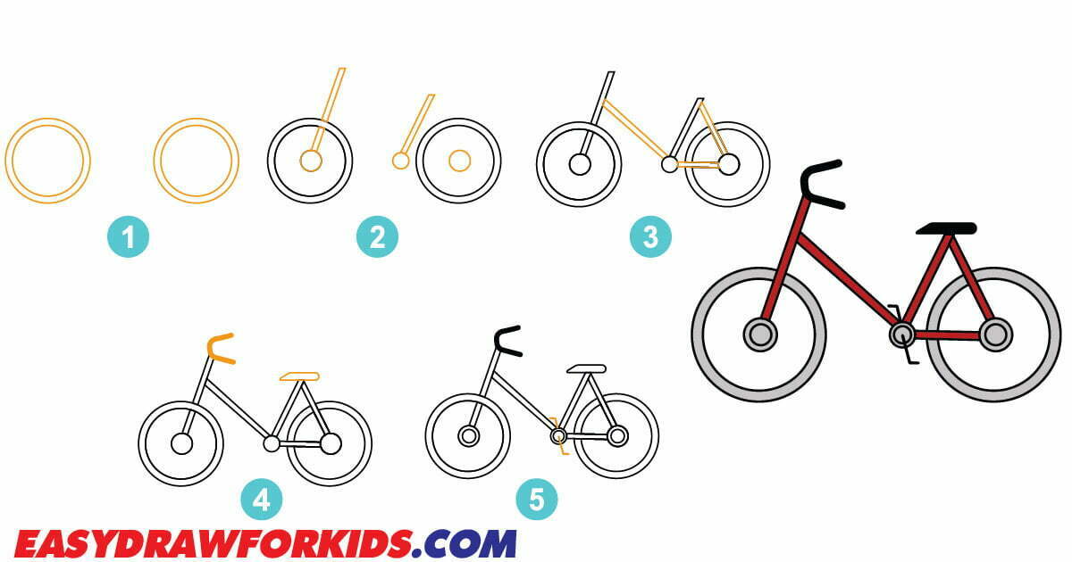How To Draw A Bike - 3 Ways (With Pictures)