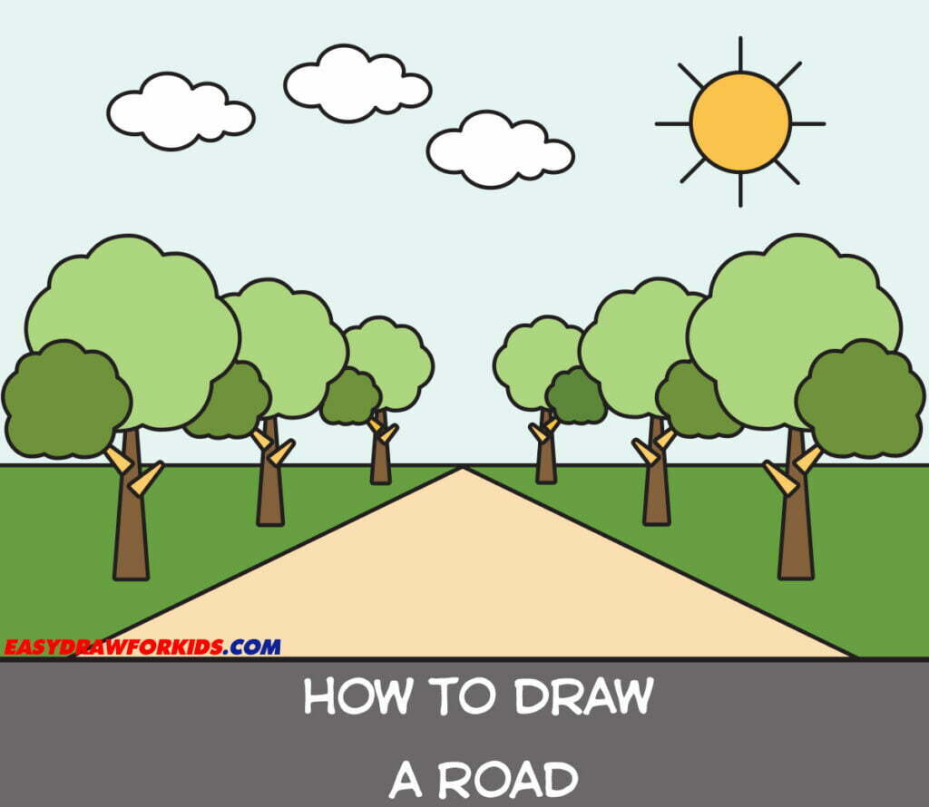 How To Draw A Road - Easy Draw For Kids