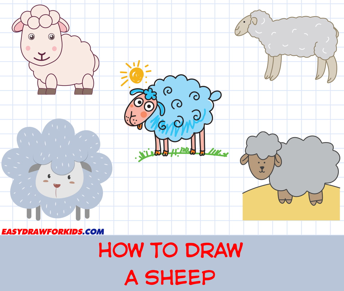 Easy Sheep Drawing Sheep Drawing How To Draw A Sheep