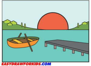 How To Draw A Sunset - 10 Steps (With Pictures)