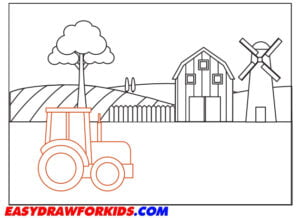 How To Draw A Farm - 10 Steps (With Pictures)