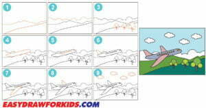 How To Draw An Airplane - 7 Ways (With Pictures)