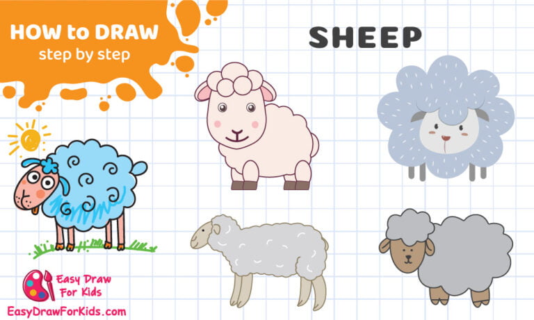 How To Draw A Sheep - 7 Ways (With Pictures)