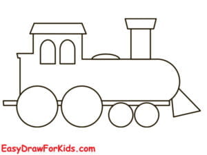 How To Draw A Train - 4 Ways (With Pictures)