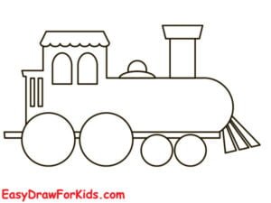 How To Draw A Train - 4 Ways (With Pictures)