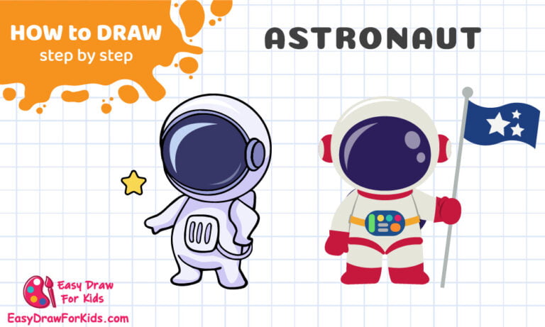 How To Draw An Astronaut - 3 Ways (With Pictures)
