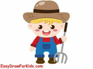 How To Draw A Farmer - 2 Ways (With Pictures)