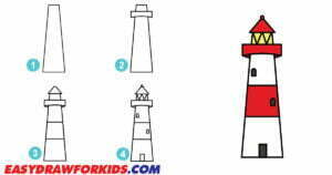 How To Draw A Lighthouse - 3 Ways (With Pictures)