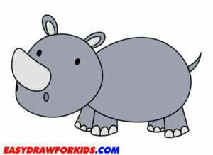 How To Draw A Rhinoceros - 3 Ways (With Pictures)