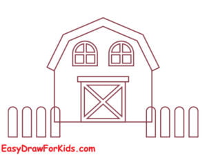 How To Draw A Barn - 7 Steps (With Pictures)