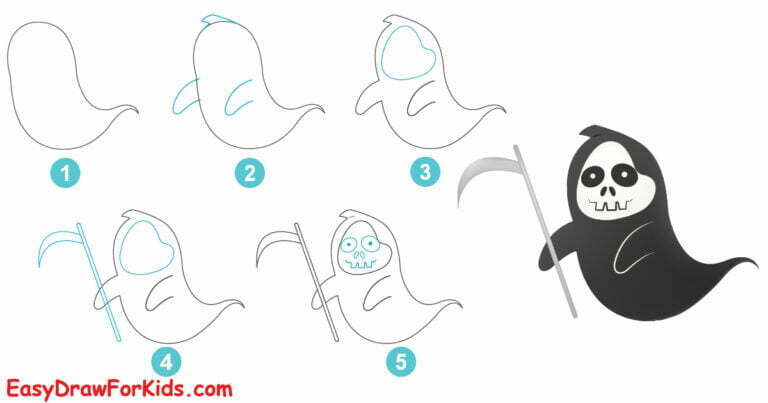 How To Draw A Grim Reaper - 6 Steps (With Pictures)
