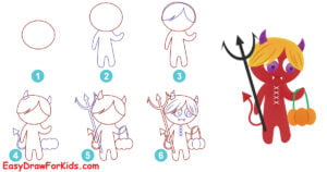 How To Draw A Devil - 3 Ways (With Pictures)