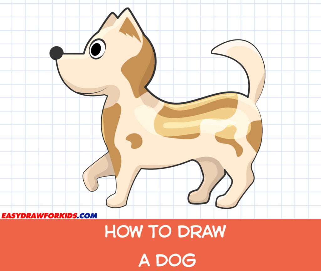 How To Draw A Dog - Easy Draw For Kids