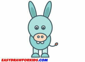 How To Draw A Donkey – 2 Ways (With Pictures)