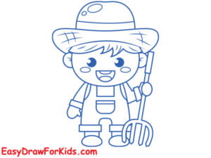 How To Draw A Farmer - 2 Ways (With Pictures)