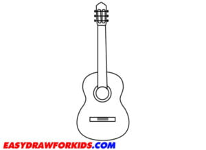 How To Draw A Guitar - 2 Ways (With Pictures)