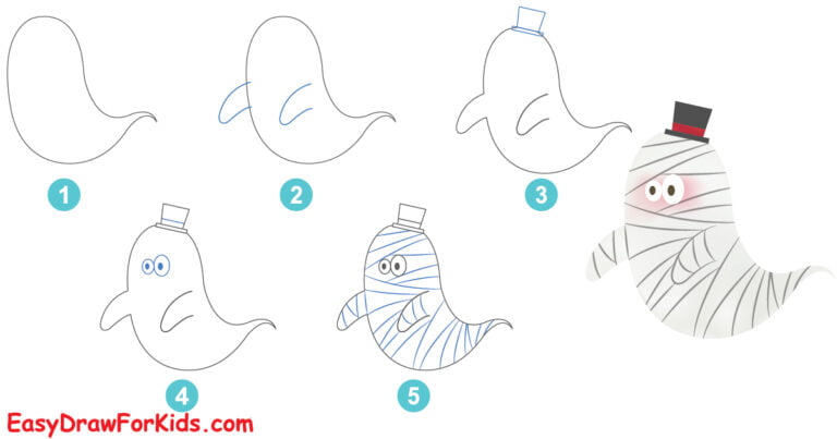 How To Draw A Mummy - 2 Ways (With Pictures)