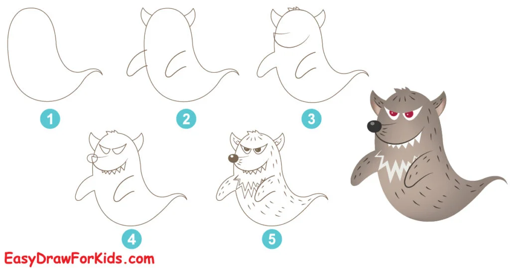 How To Draw A Werewolf Ghost