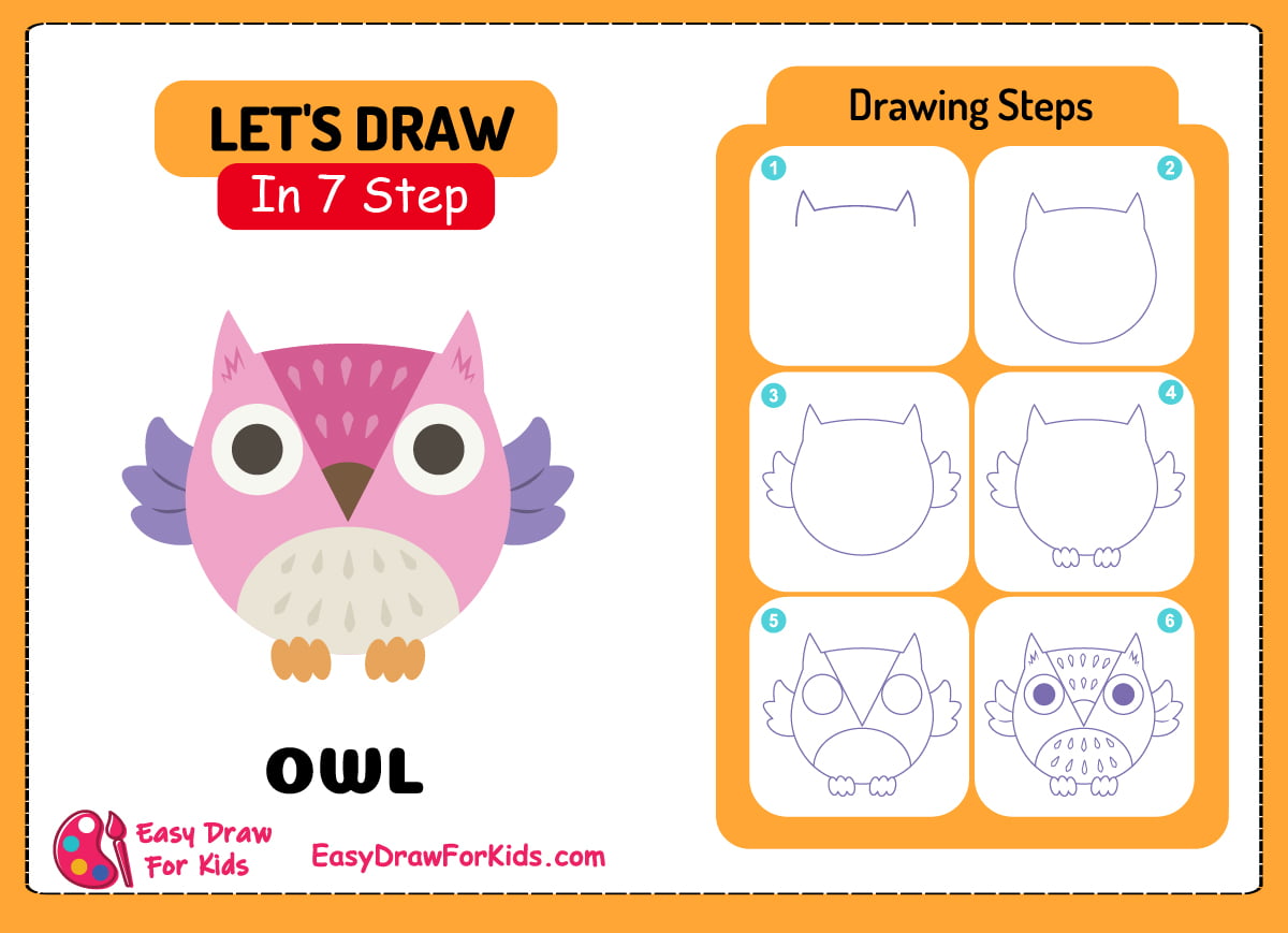 How To Draw An Owl - 7 Ways (With Pictures)
