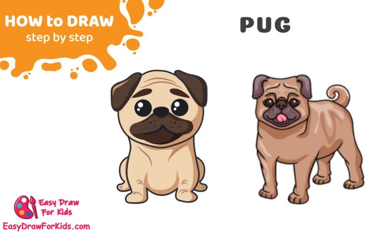How To Draw A Pug - 2 Ways (With Pictures)