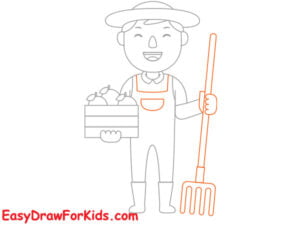 How To Draw A Farmer - 2 Ways (With Pictures)