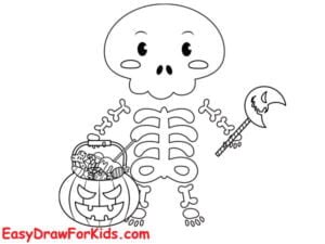 How To Draw A Skeleton - 3 Ways (With Pictures)