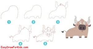 How To Draw A Bull - 3 Ways (With Pictures)