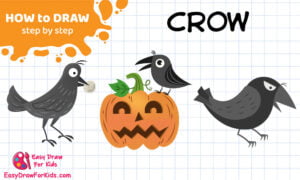 How To Draw A Crow - 3 Steps (With Pictures)