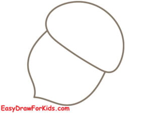 How To Draw An Acorn - 3 Ways (With Pictures)