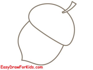 How To Draw An Acorn - 3 Ways (With Pictures)