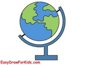 How To Draw A Globe - 2 Ways (With Pictures)