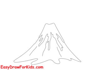How To Draw A Volcano - 2 Ways (With Pictures)