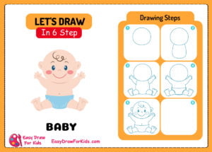 How To Draw A Baby - 6 Steps (With Pictures)
