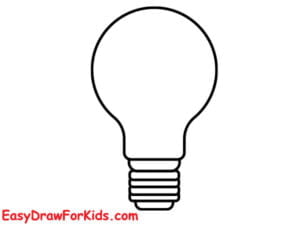 How To Draw A Light Bulb – 2 Ways (With Pictures)