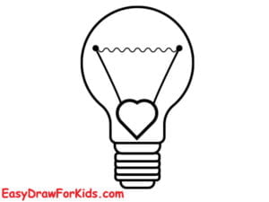How To Draw A Light Bulb – 2 Ways (With Pictures)
