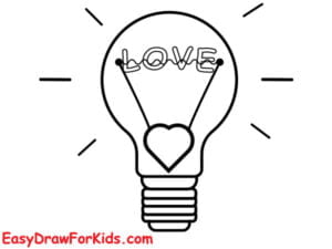 How To Draw A Light Bulb – 2 Ways (With Pictures)