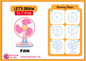 How To Draw A Fan - 2 Ways (With Pictures)