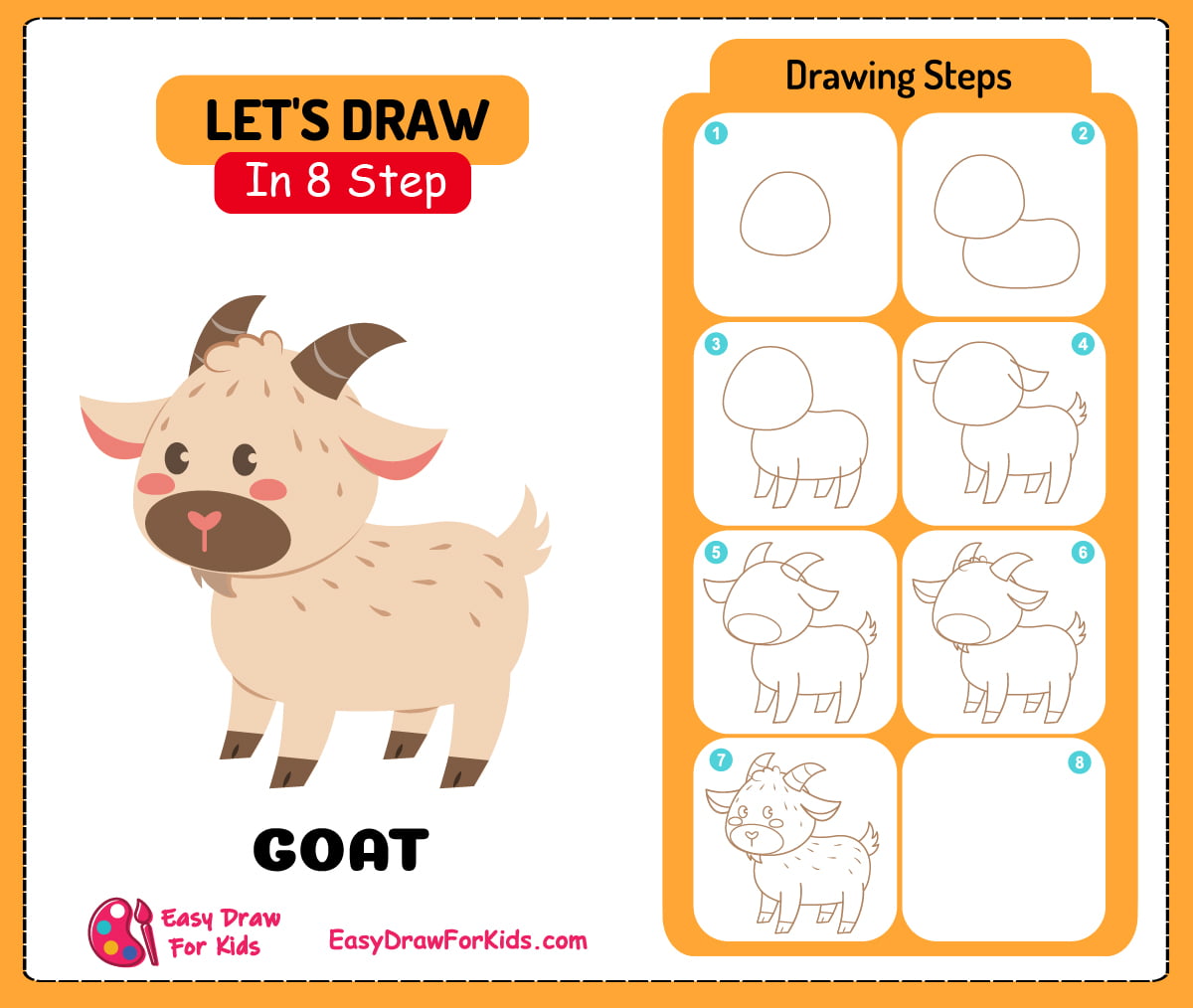 How To Draw A Goat - 4 Ways (With Pictures)