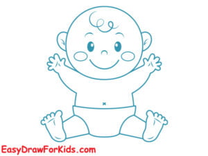 How To Draw A Baby - 6 Steps (With Pictures)