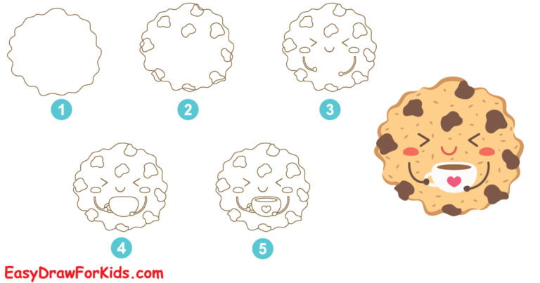How To Draw A Cookie - 9 Ways (With Pictures)