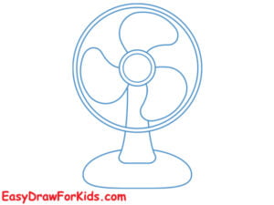How To Draw A Fan - 2 Ways (With Pictures)