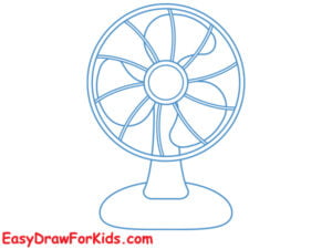 How To Draw A Fan - 2 Ways (With Pictures)