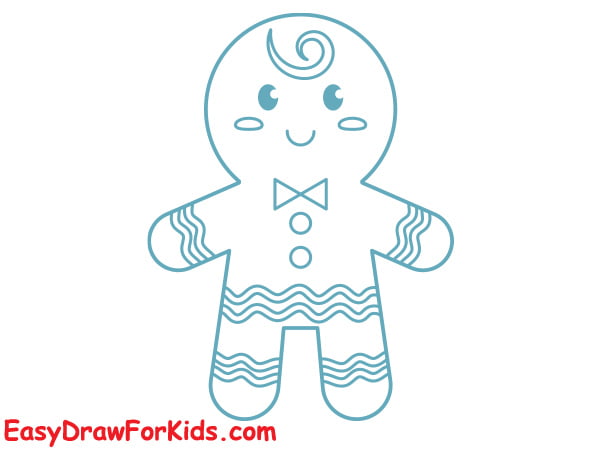 How To Draw A Gingerbread Man - 5 Ways (With Pictures)