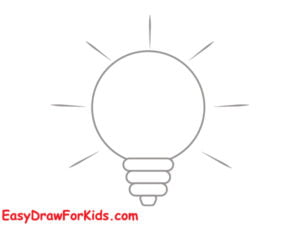 How To Draw A Light Bulb – 2 Ways (With Pictures)
