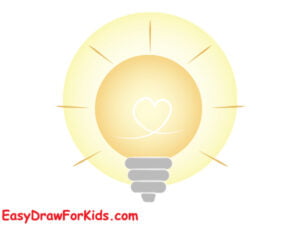 How To Draw A Light Bulb – 2 Ways (With Pictures)