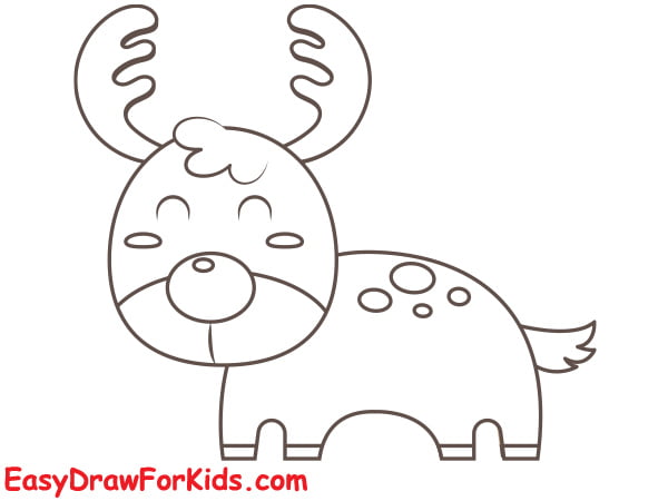 How To Draw A Reindeer - 2 Ways (With Pictures)