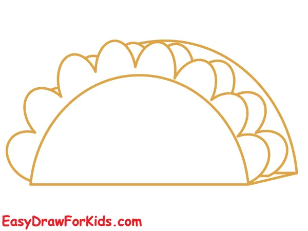 How To Draw A Taco | Easy Draw For Kids